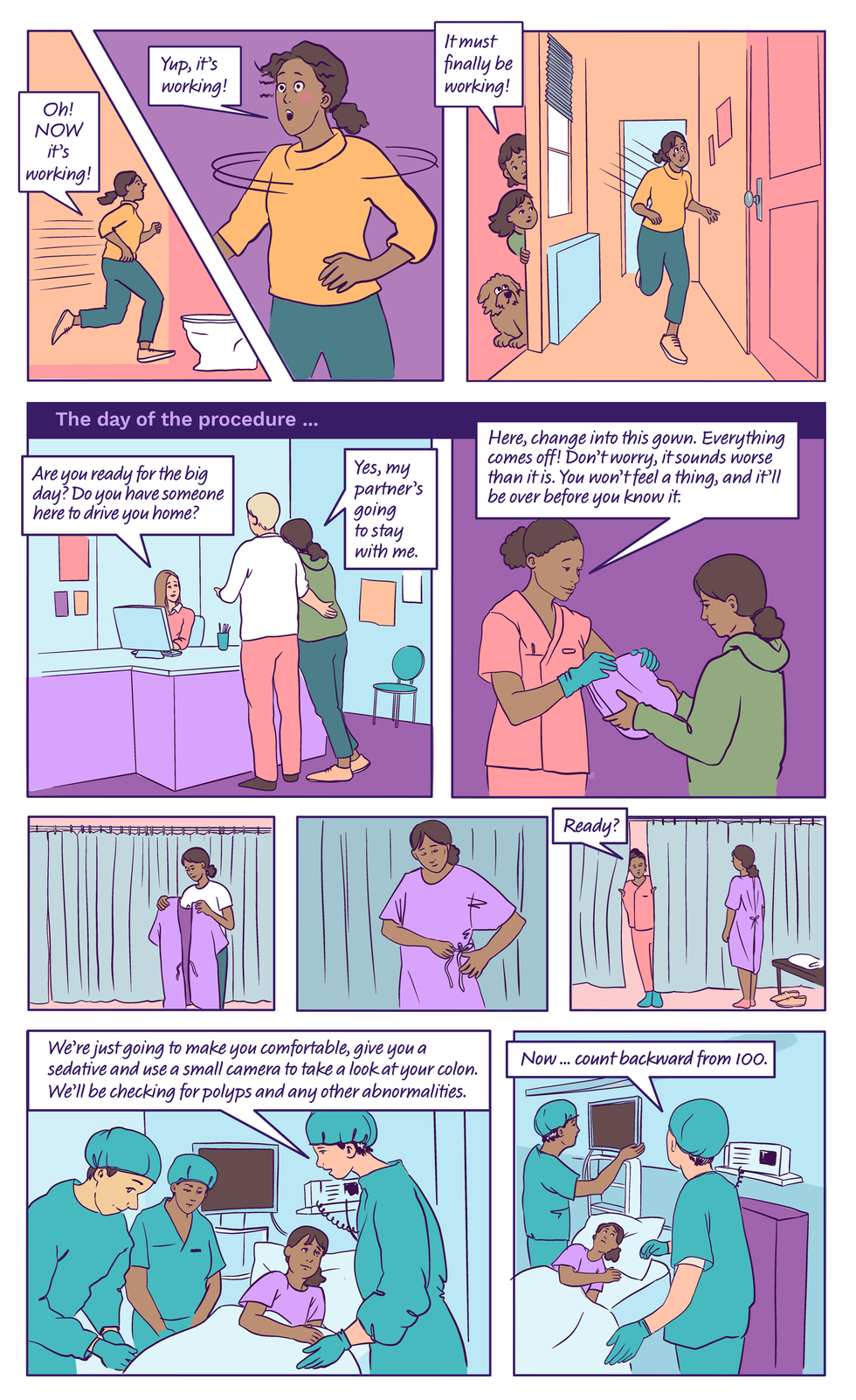 Meg Gets a Colonoscopy - Prep, Procedure, Recovery [COMIC] - HealthyWomen