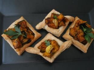 Butternut Squash, Chestnut and Herb-Filled Puff Pastry Hors d'oeuvres ...